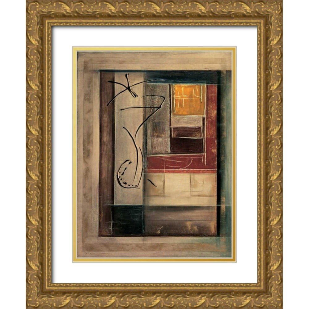 Roberts, Kati 25x32 Gold Ornate Wood Framed with Double Matting Museum ...