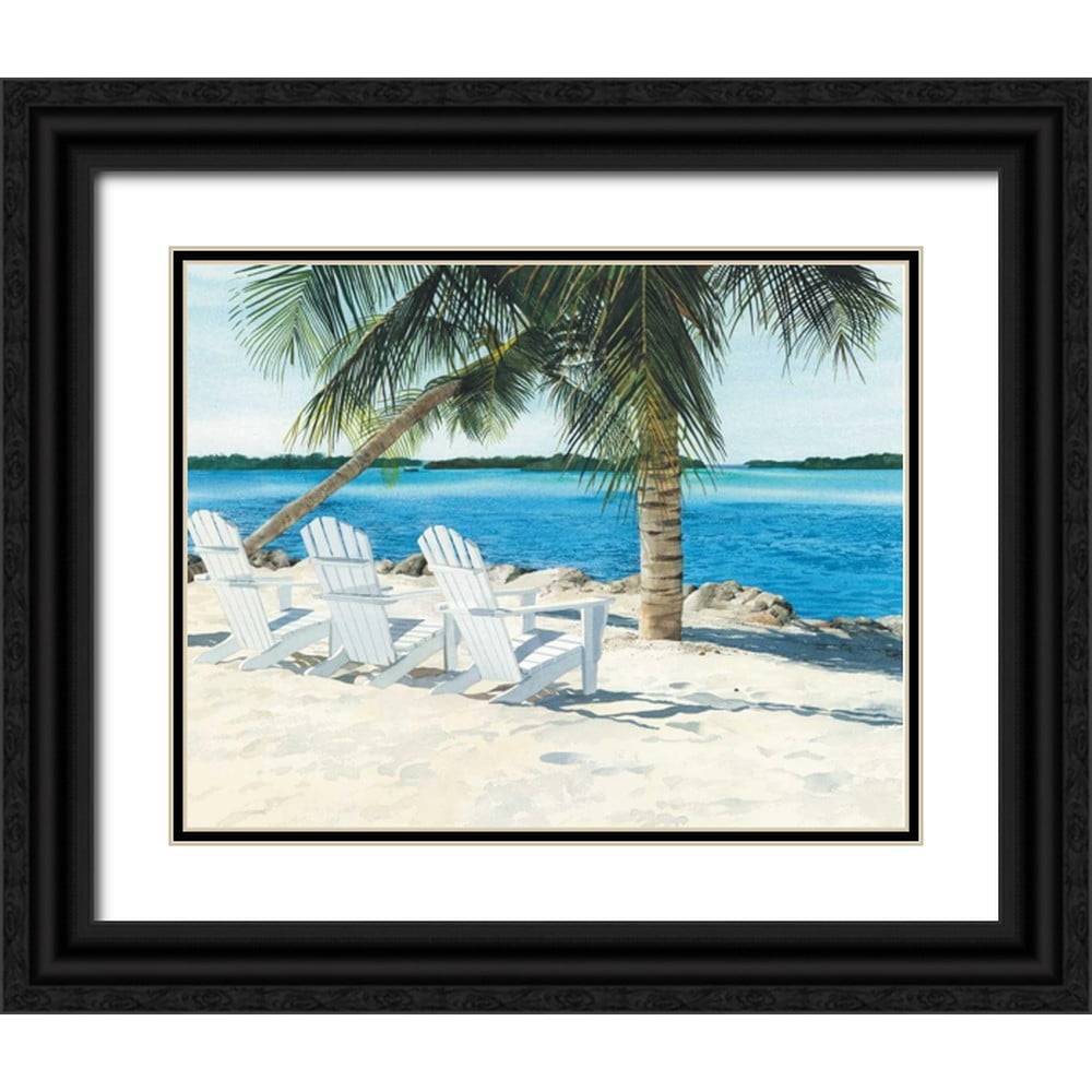 Roberts, Linda 32x26 Black Ornate Wood Framed with Double Matting ...