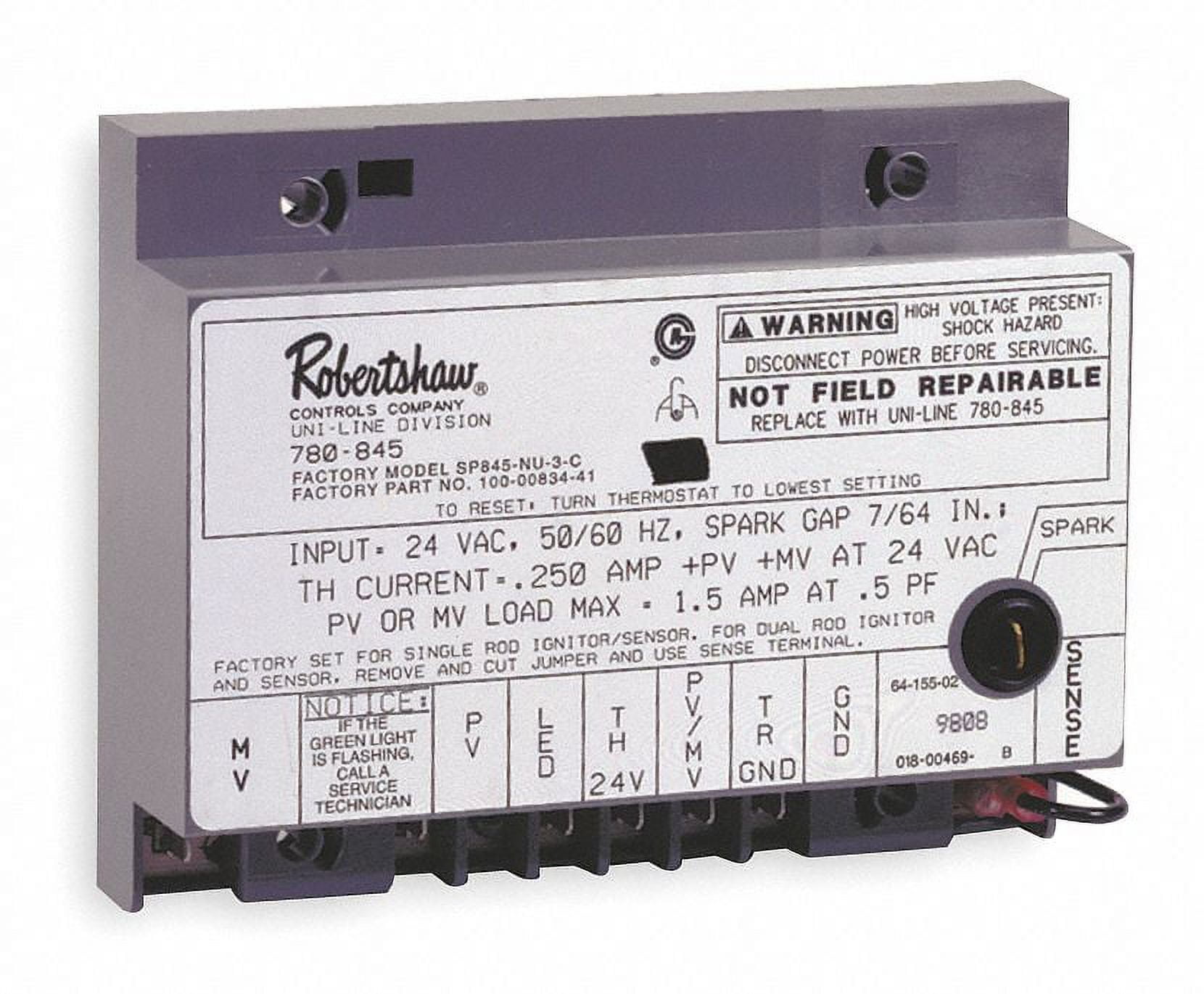 Robertshaw 780-845 Furnace Parts, Ignition Module Intermittent Pilot ...