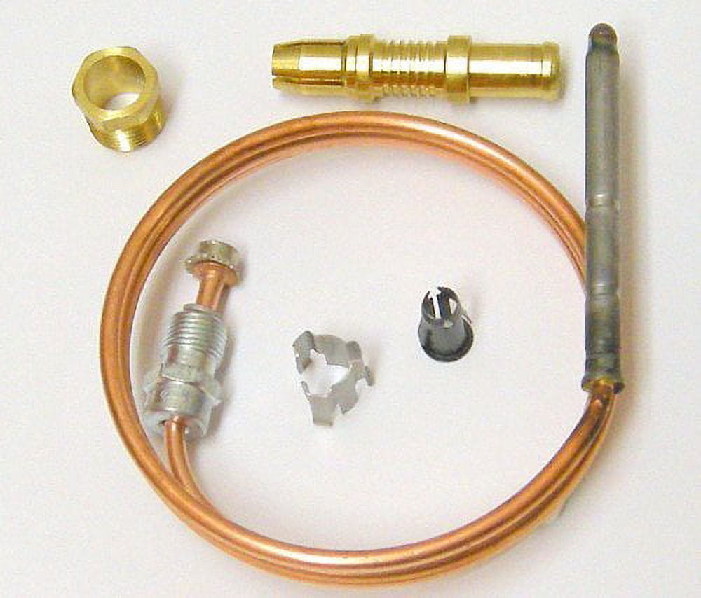 Thermocouple, LP/NG, 18 to 30 mV, 30 in L., Snap-Fit, Tinnerman Clip ...
