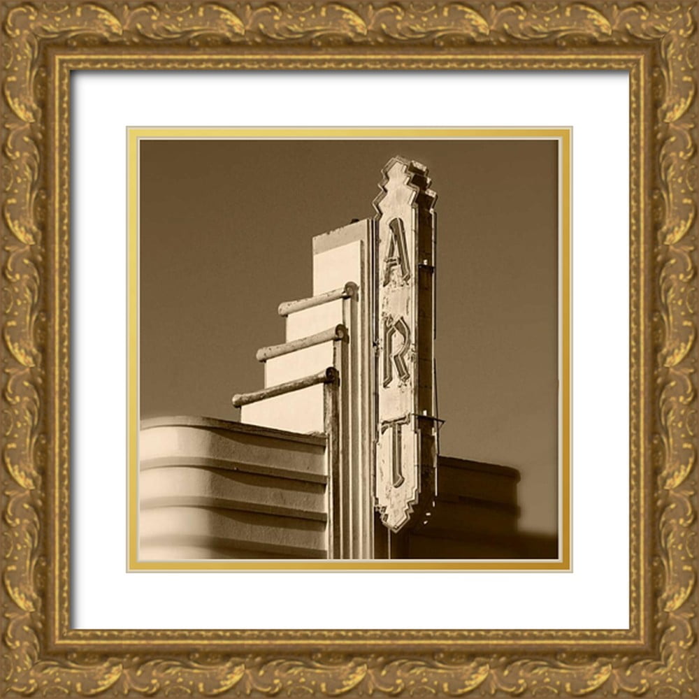 Robertson, Walter 12x12 Gold Ornate Wood Framed with Double Matting ...