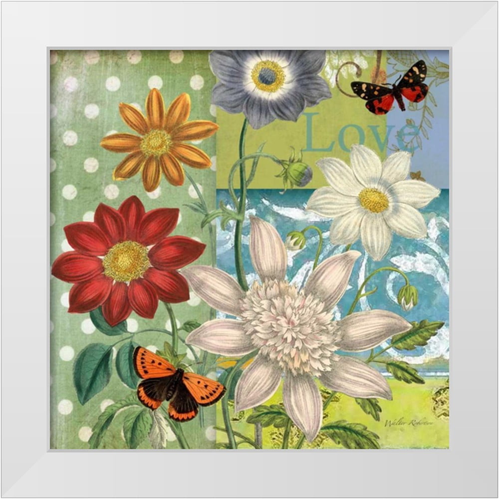 Robertson, Walter 12x12 White Modern Wood Framed Museum Art Print ...