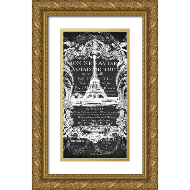 Robertson, Walter 14x24 Gold Ornate Wood Framed with Double Matting ...