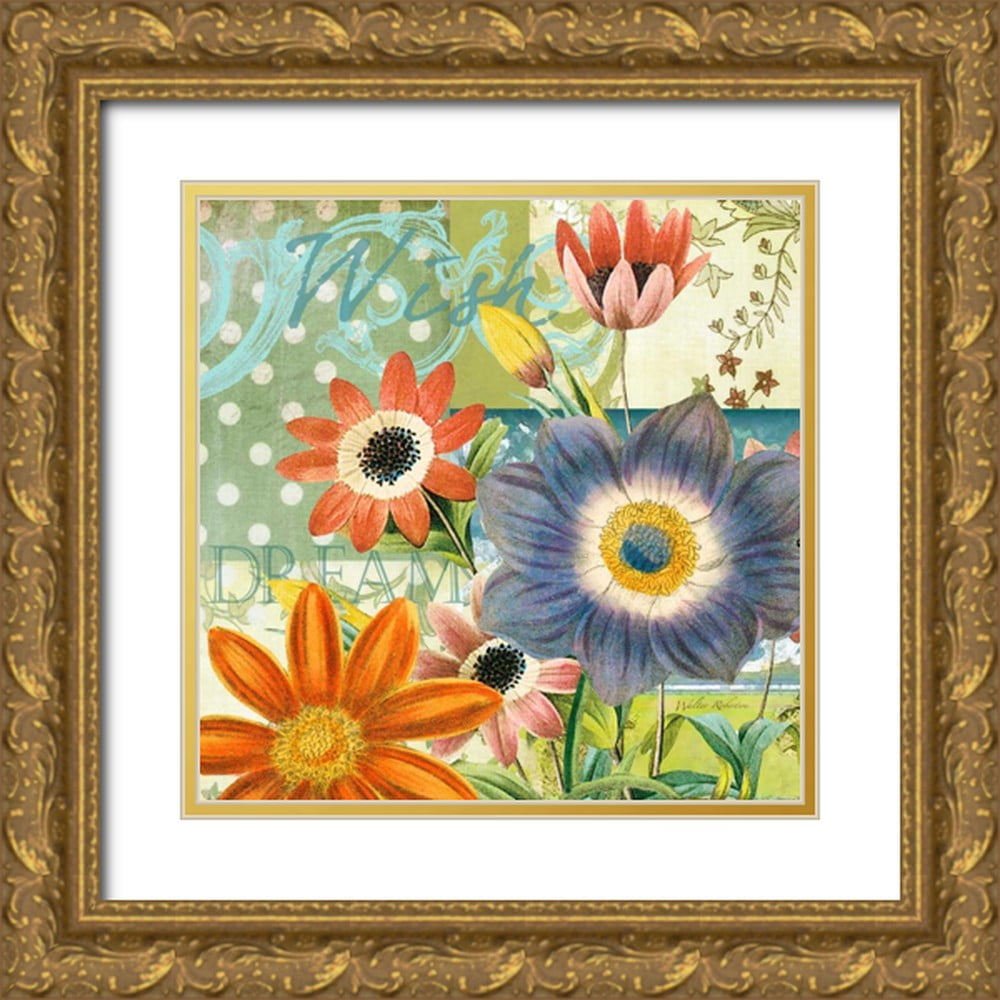 Robertson, Walter 26x26 Gold Ornate Wood Framed with Double Matting ...