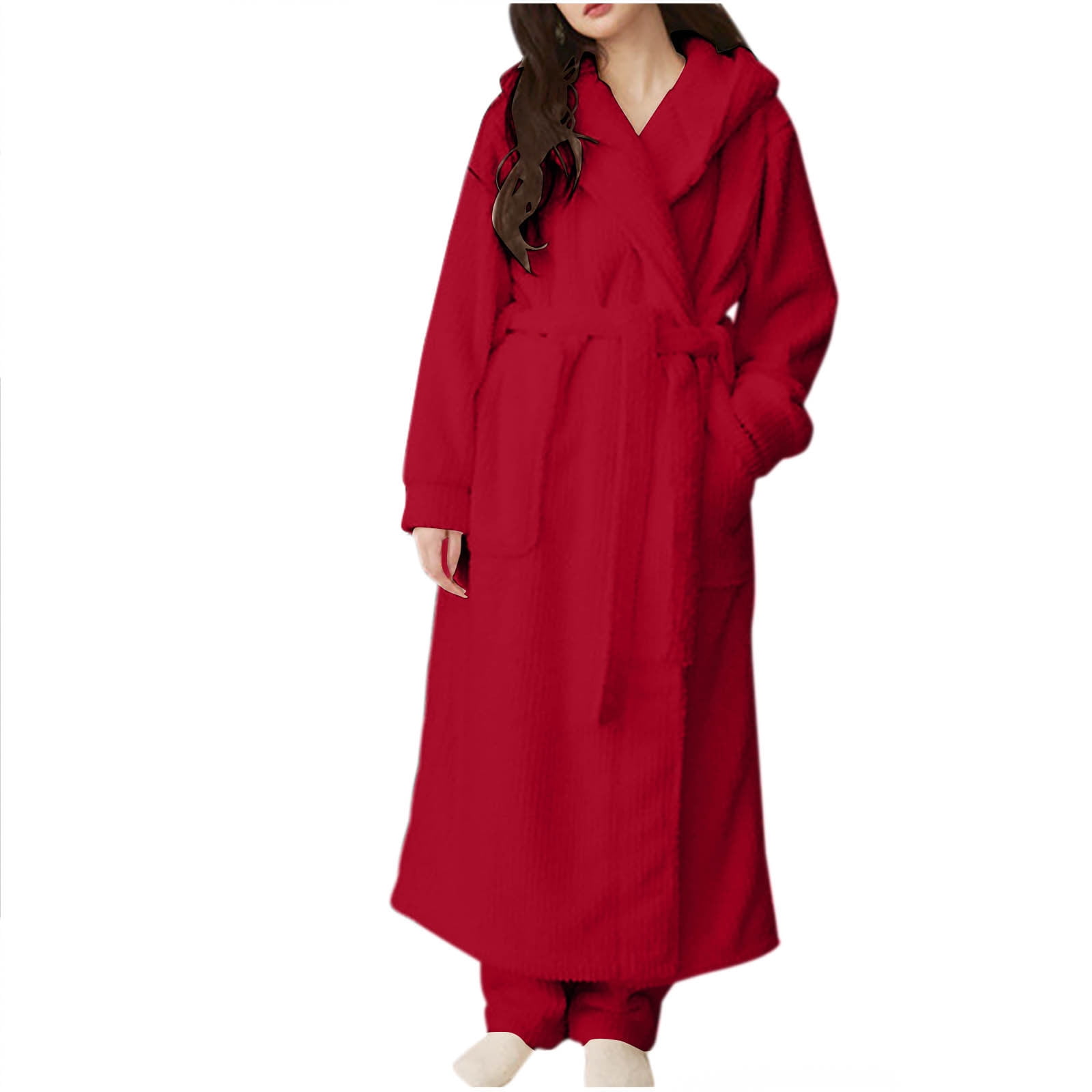 Robes for Couples Soft Terry Cloth Bath Robe Comfy Fleece Flannel Spa ...