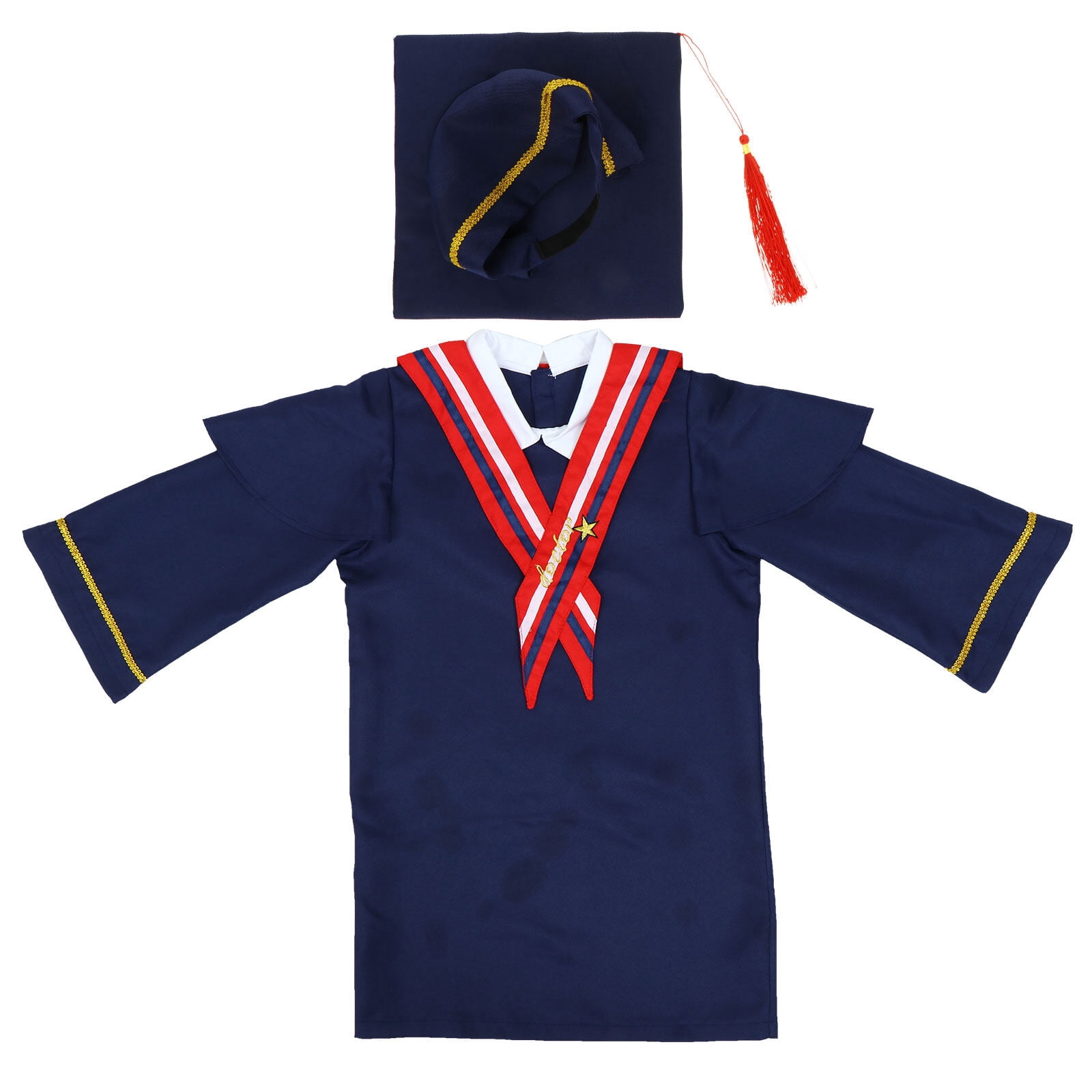 Robes Kids Graduation Cap Children's Bachelor's Clothes Gown 2021 ...
