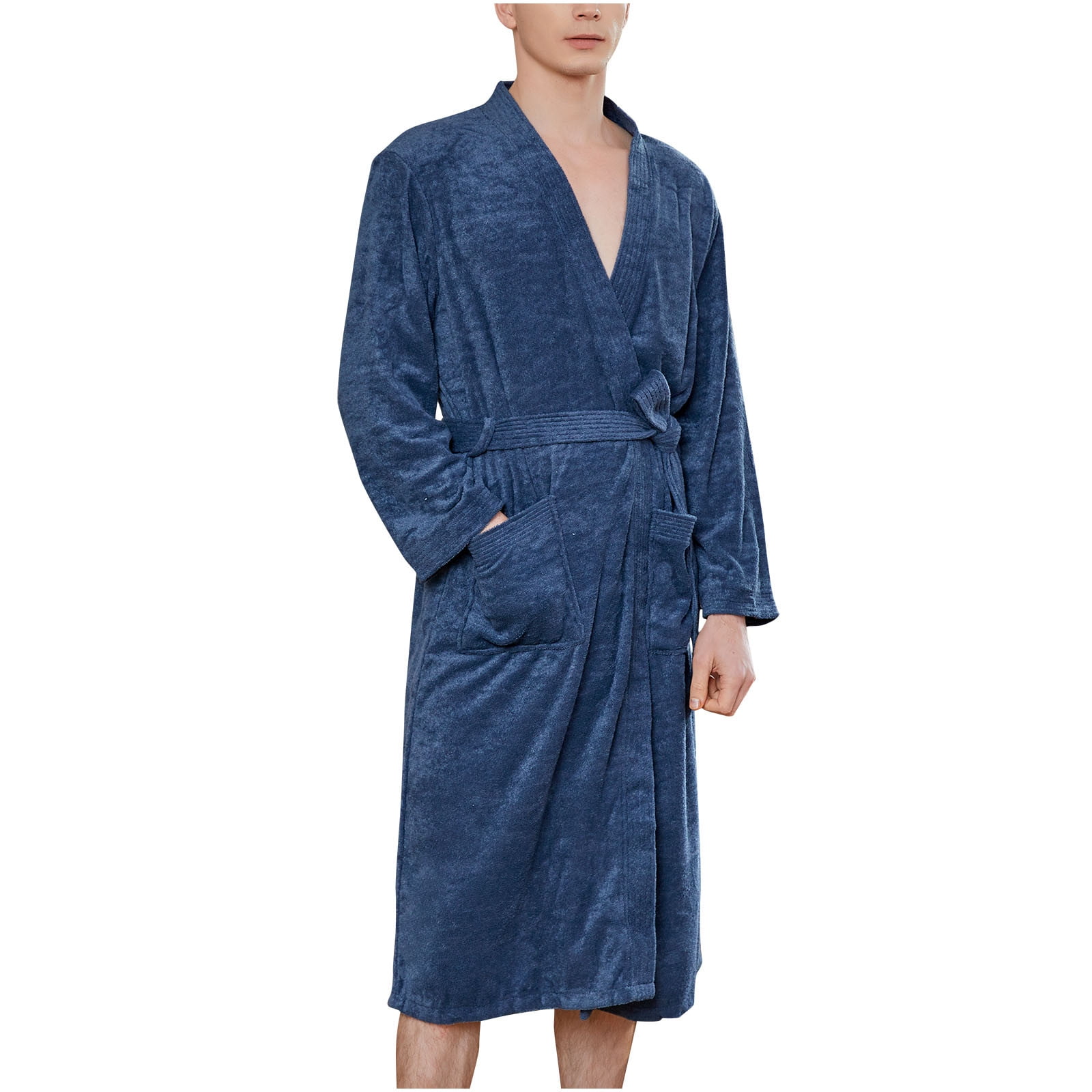 Viikei Robes for Men,Viikei Mens Robes,Warm Soft Plush Mens Robe with Hood,Plus Size Plus Thick ...