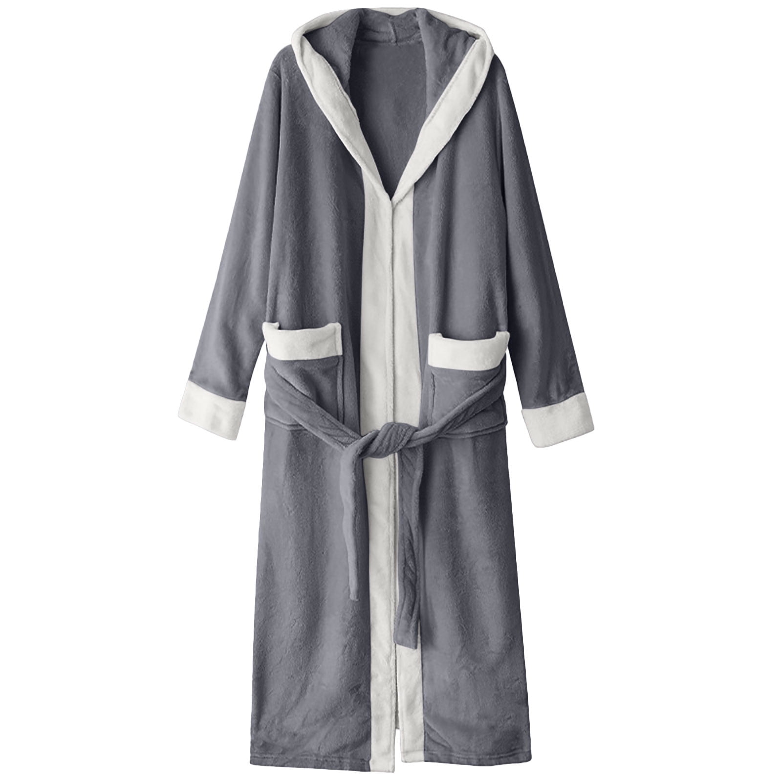 Viikei Robes for Men,Viikei Mens Robes,Warm Soft Plush Mens Robe with Hood,Plus Size Plus Thick ...