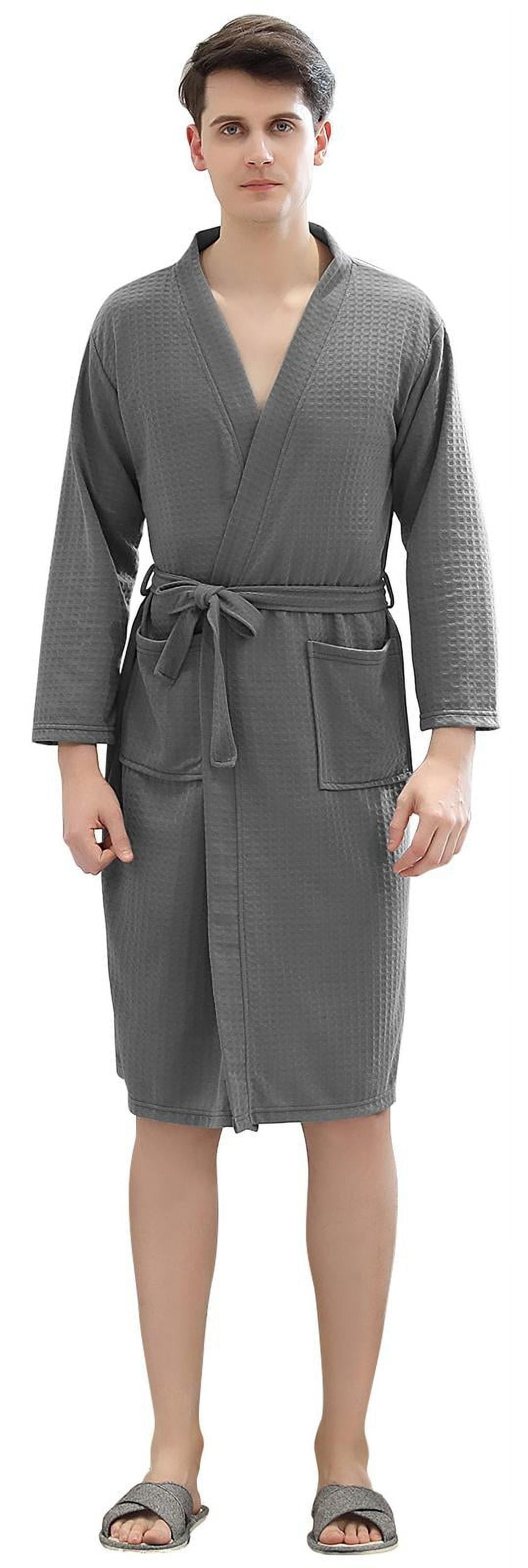 Robes For Men Putuo Mens Robe Cotton Lightweight Soft Spa Nightgowns