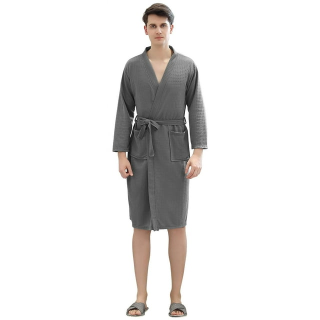 Robes for Men, PUTUO Mens Robe, Lightweight Soft Spa Nightgowns Pajamas ...