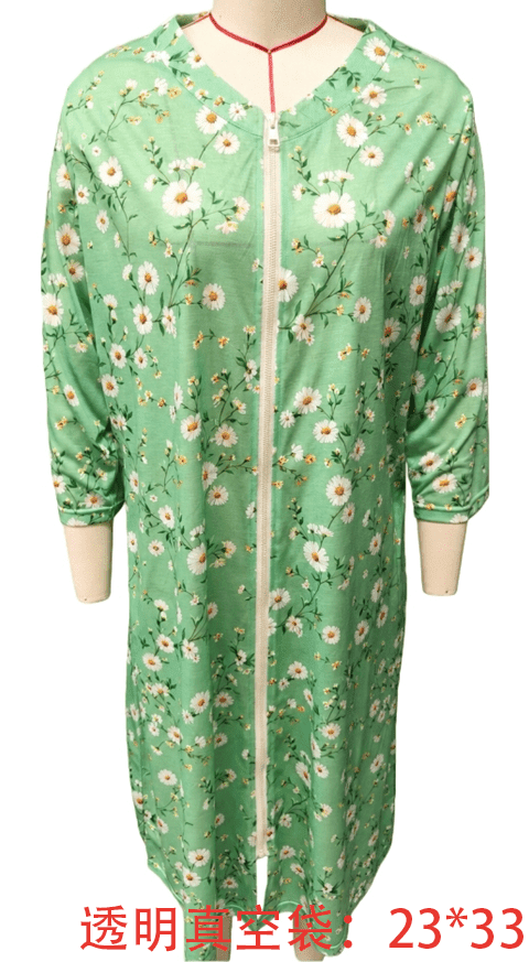 Robes for Women, AMITOFO Women's Floral Zip-Up Robe with Pockets ...
