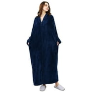 haxmnou women plus size winter plush long shawl bathrobe long sleeve ...