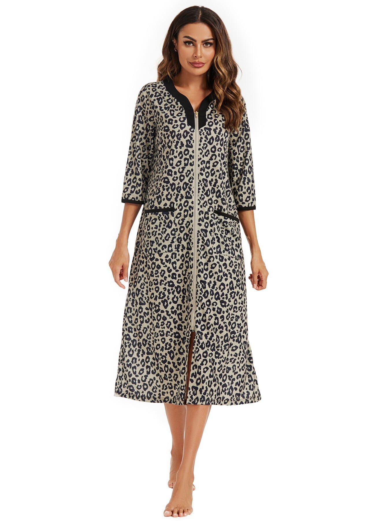 Robes for Women: Syphoria Lightweight Summer Womens Robes, Zip Up Front ...