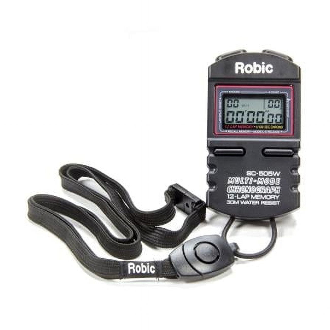 Robic 505 Stopwatch - 12 Lap Memory - Black - Walmart.com