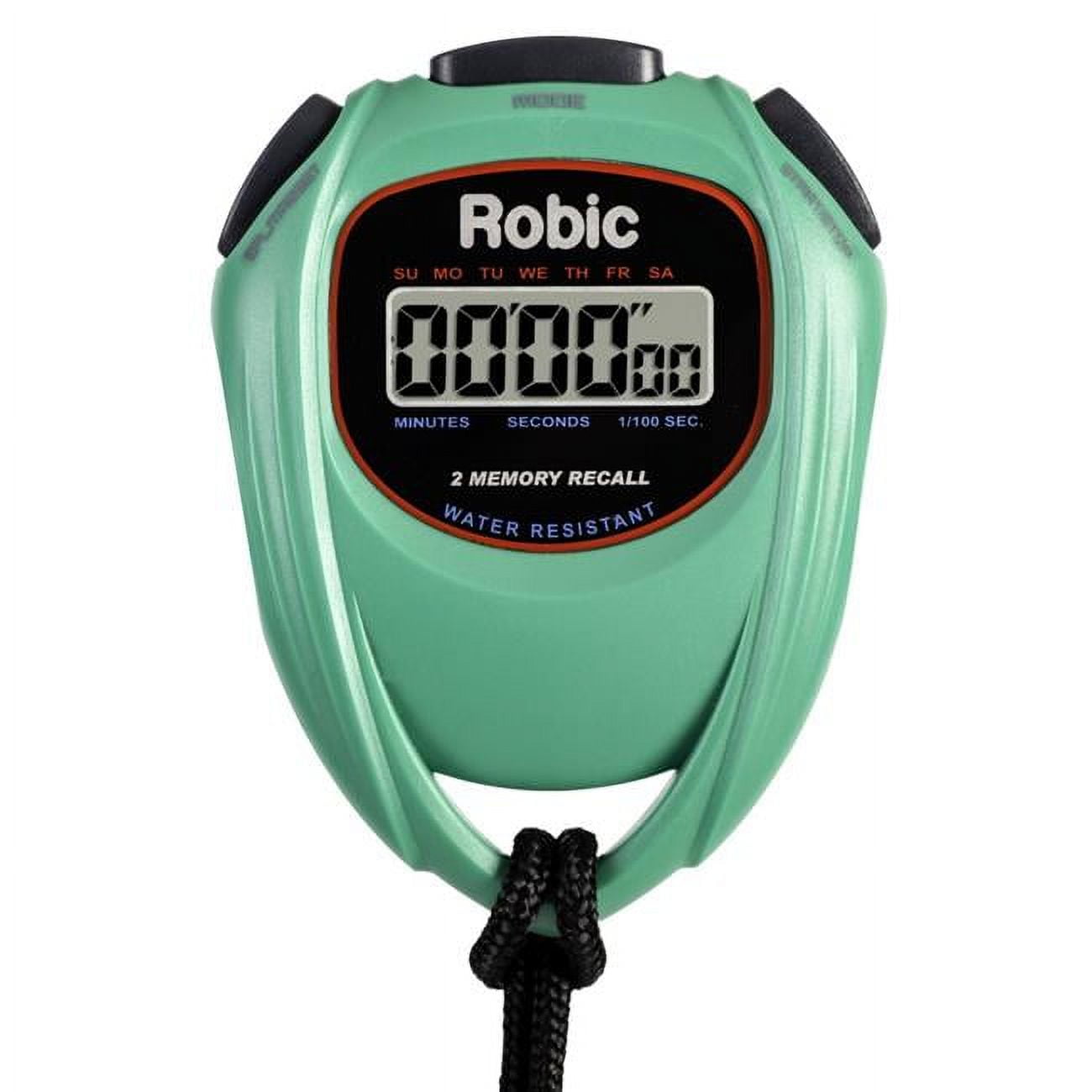 Robic SC-429 Water Resistant All Purpose Stopwatch, Green - Walmart.com