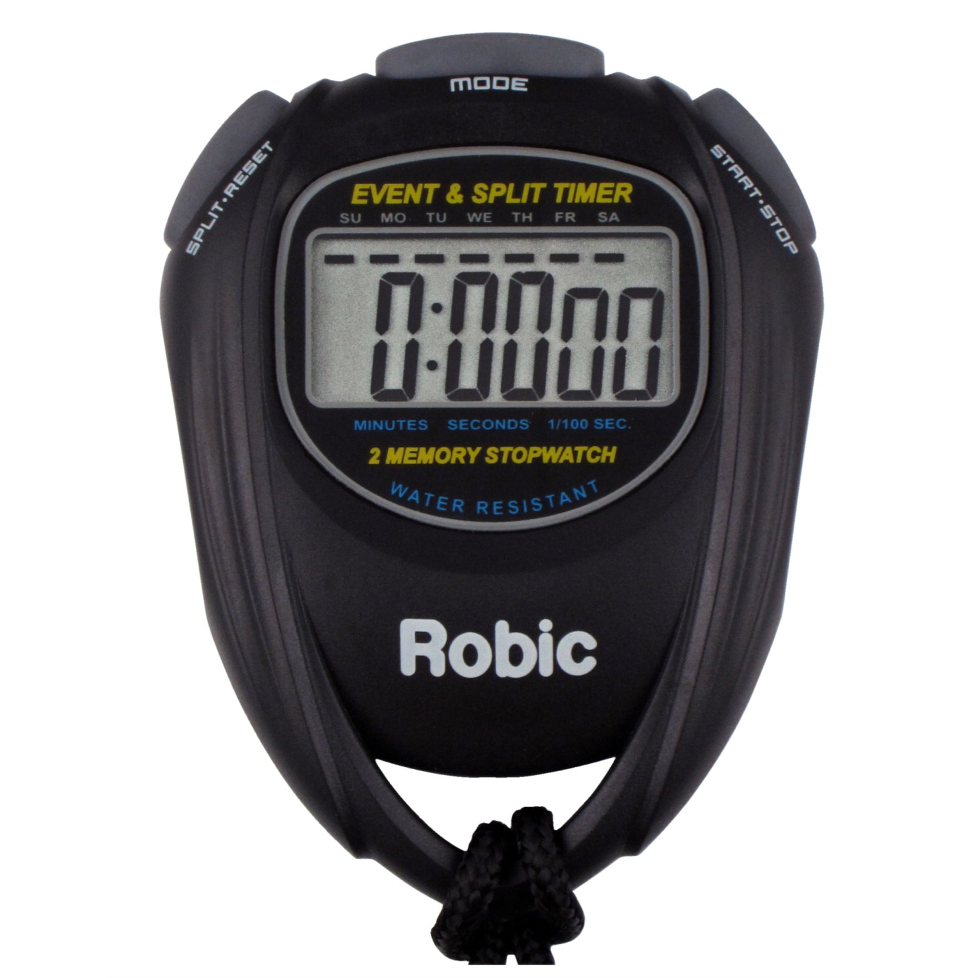 Robic SC-539 Water Resistant Event and Split Time 2 Memory Stopwatch ...