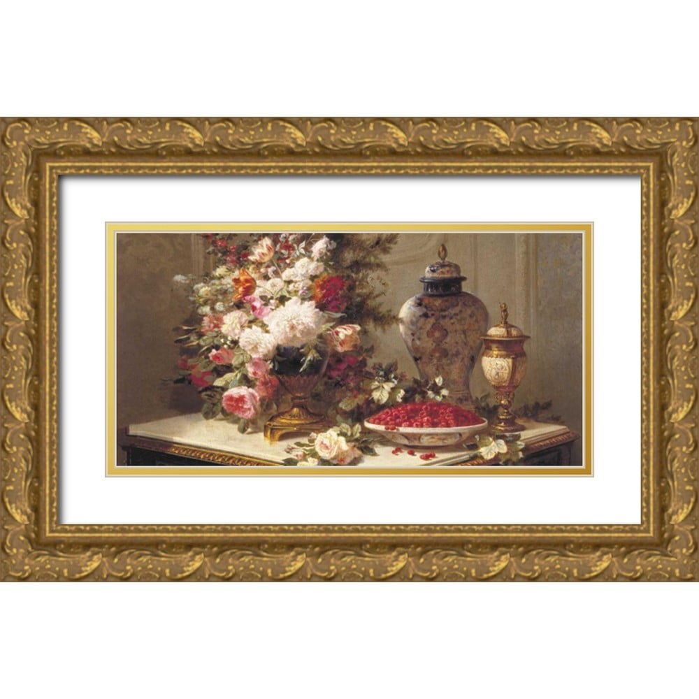 Robie, Jean-Baptiste 14x9 Gold Ornate Wood Framed with Double Matting ...