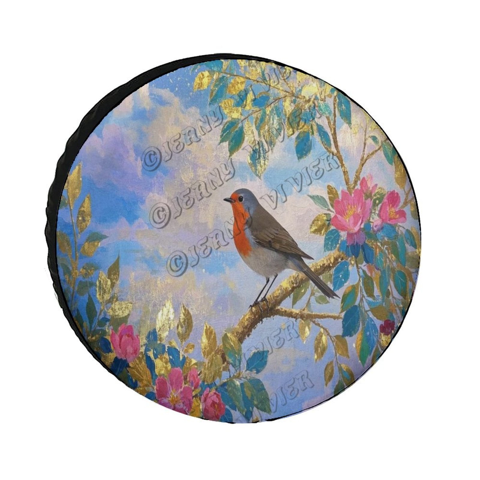 Robin Bird Spare Tire Cover Wheel Protectors Foldable Portable Sun Rain ...