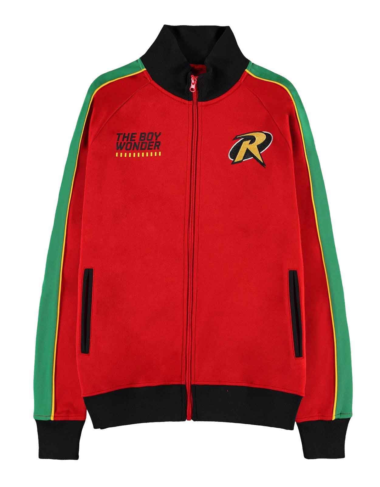 Robin Boy Wonder Track jacket Logo new Official Warner Mens Red ...