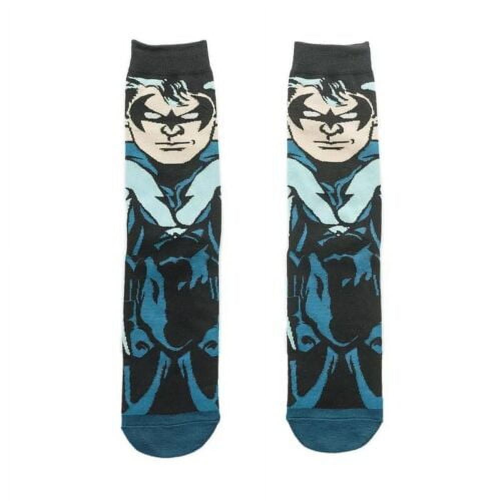 Robin Cartoon Socks, Fun Novelty Mens/Womens Crew Character Socks Blue ...