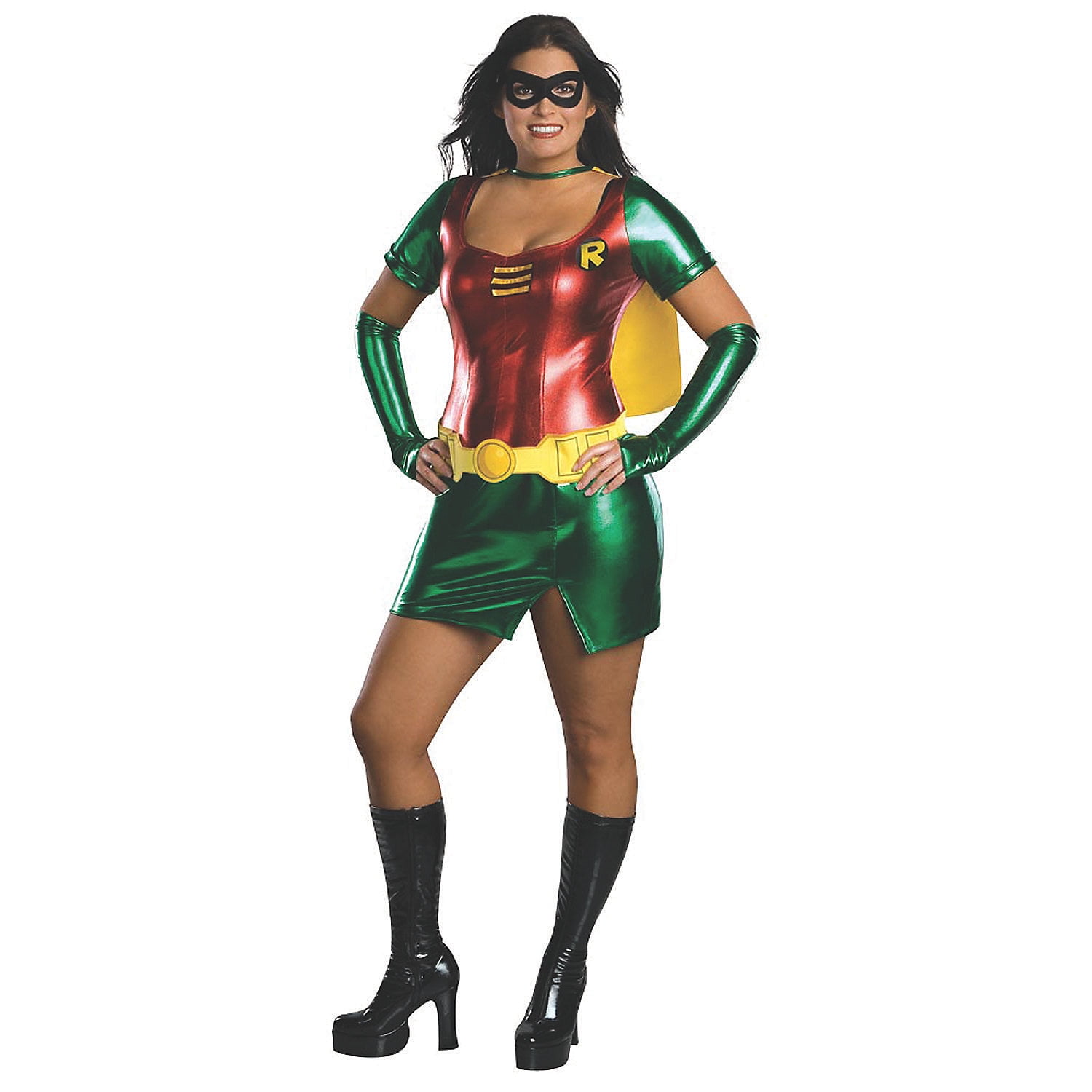 Robin Costume DC One Size Female Adult Red Fancy Dress Party Book Week ...