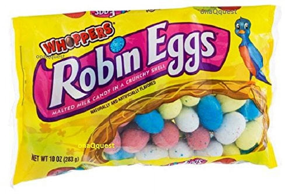 Hershey's Robin Eggs Candy, 10-Ounce Bag Pack of 2, Egg-Shaped Malted ...