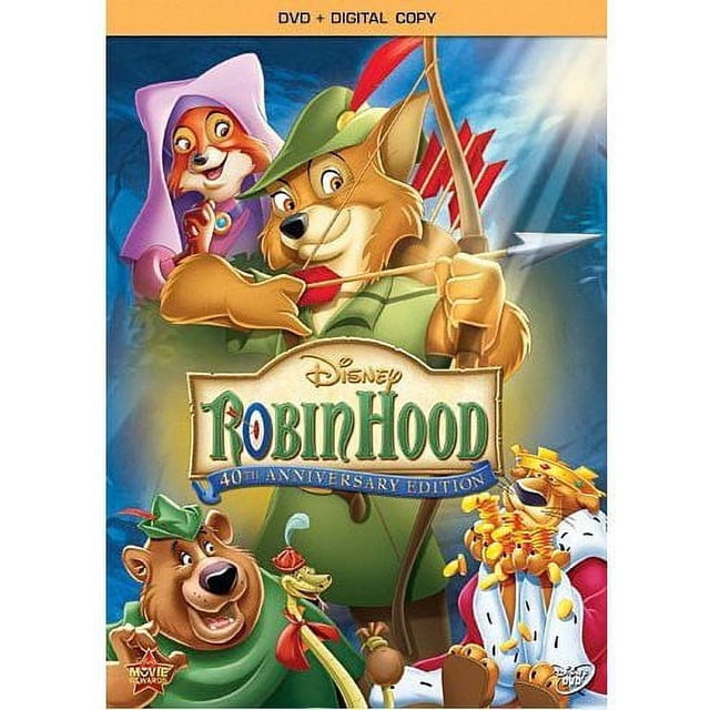 Disney's Robin Hood Movie (DVD) - 40th Anniversary Edition for Kids ...