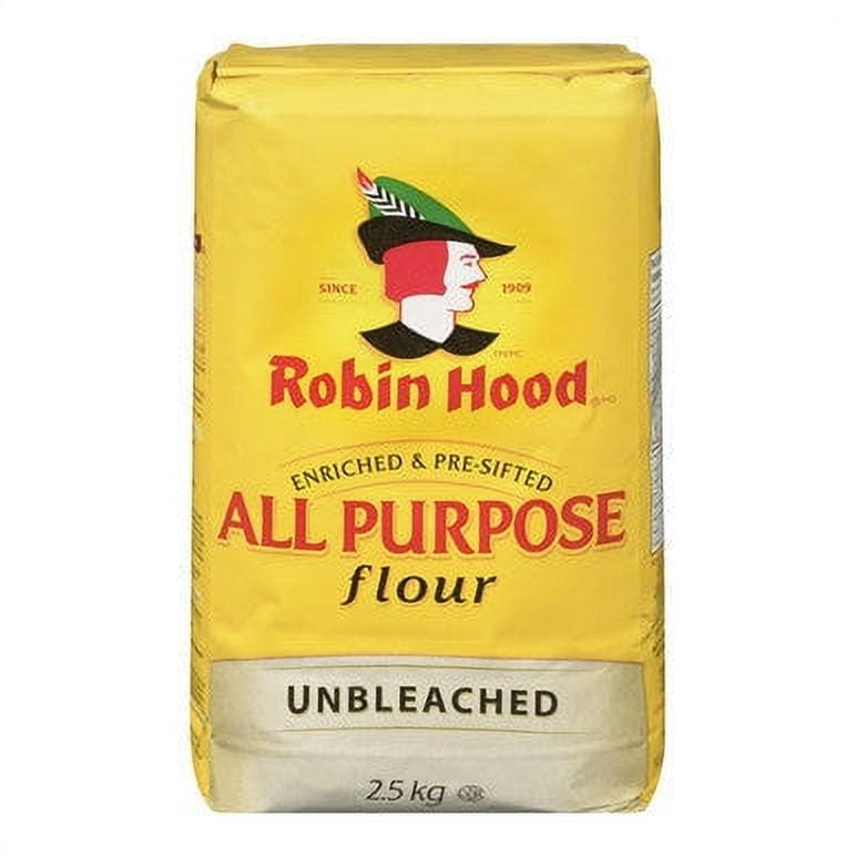 Robin Hood All Purpose Unbleached Flour for Baking, 2.5kg/5.5lbs ...