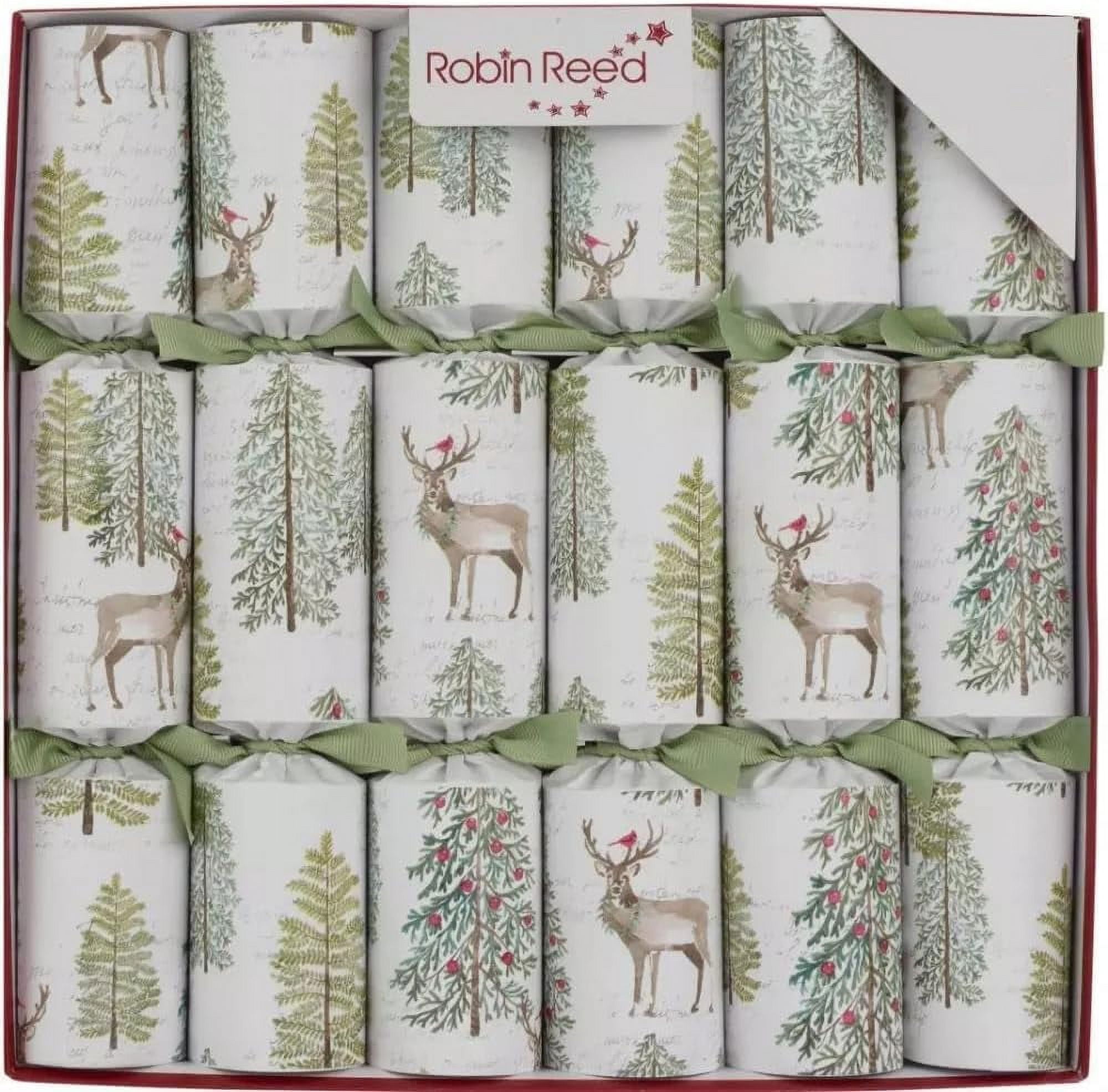 Robin Reed 12" Crackers, Sage Woodland - Box of 6 (62412) - Walmart.com