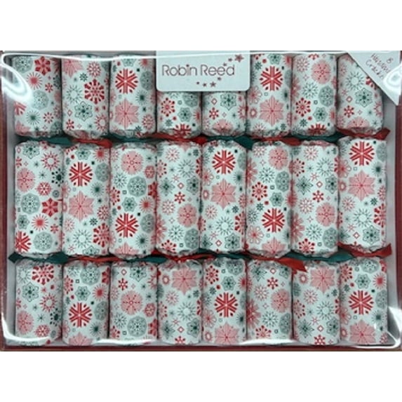 Robin Reed Classic Christmas Crackers, Snow burst Design - Box of 8 ...