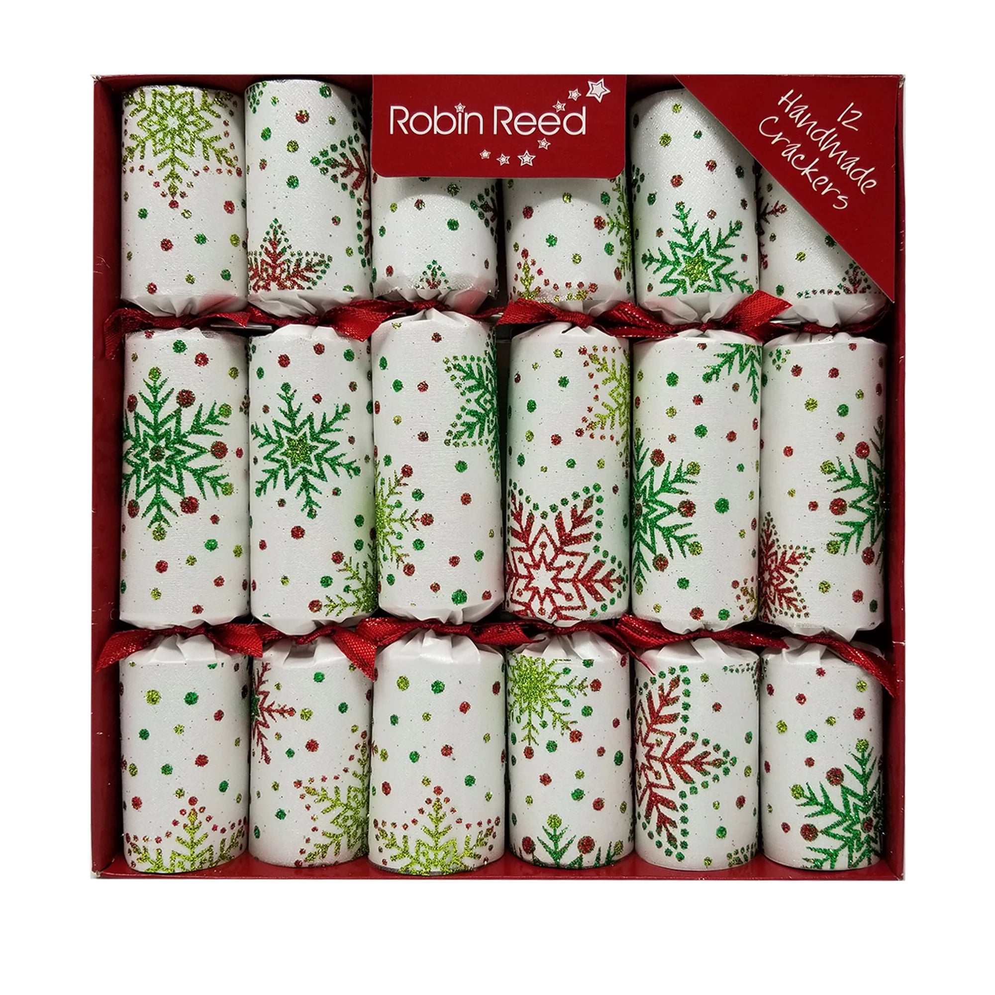 Robin Reed English Holiday Christmas Crackers, Pack of 12 - 10" Multi ...