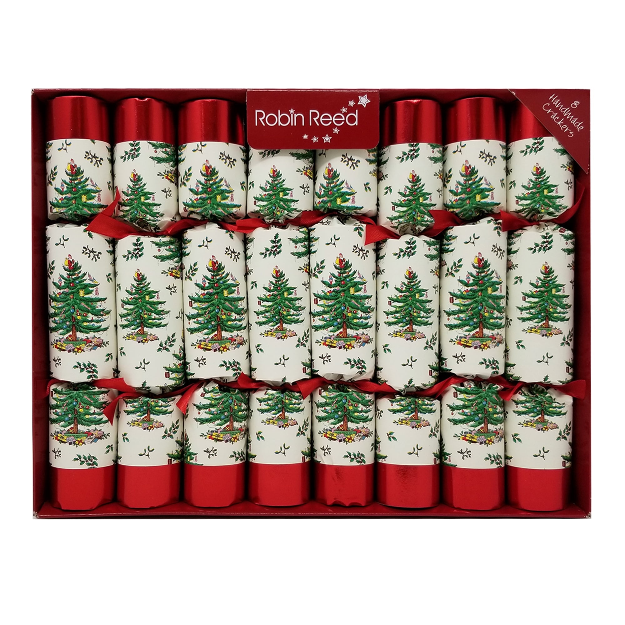 Robin Reed English Holiday Christmas Crackers - Spode, 8 Count ...