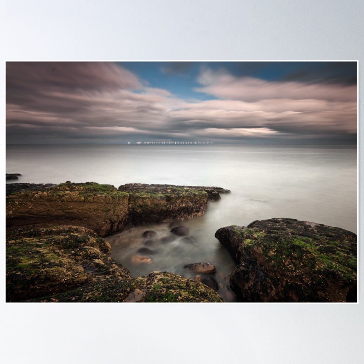 Robin Rigg Windfarm Poster Wall Art, Modern Wall Decor For Living Room ...