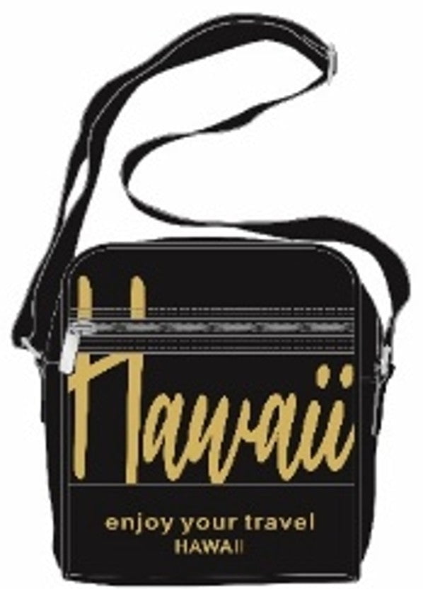 Robin Ruth Hawaii Messenger Bag Black Zipper Closure Durable Material ...