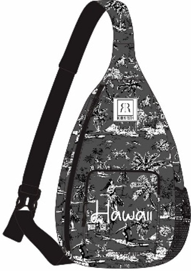 Robin Ruth Hawaii Off Shoulder Backpack in Black - Walmart.com