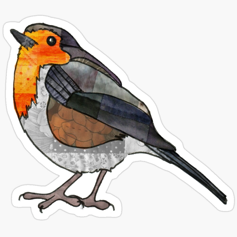Robin Sticker Phone Decal Water Bottle Stickers Car Decals, Laptop ...