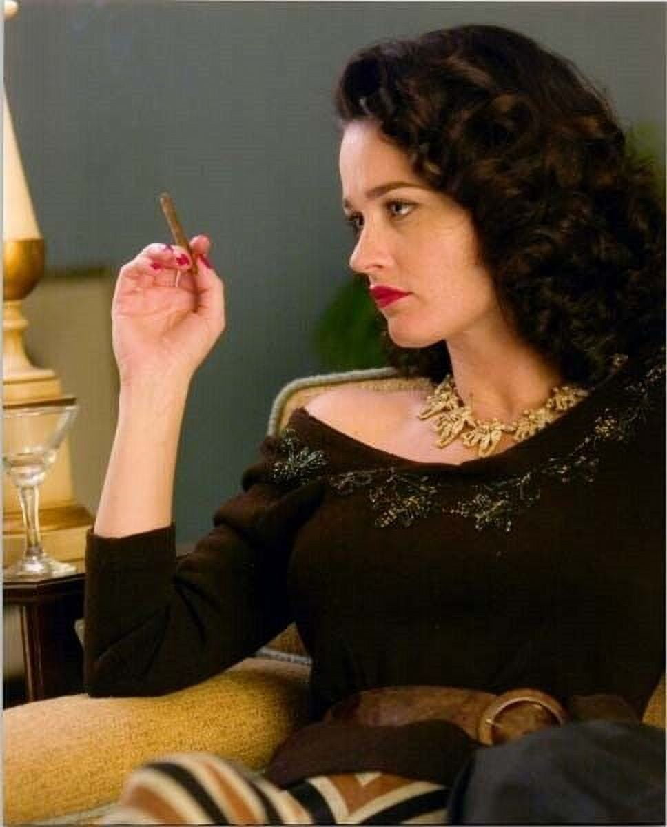 Robin Tunney seated in chair smoking cigar 8x10 inch photo - Walmart.com