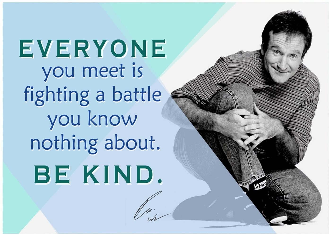 Robin Williams Motivational Poster Quote Inspirational Quotes Classroom ...