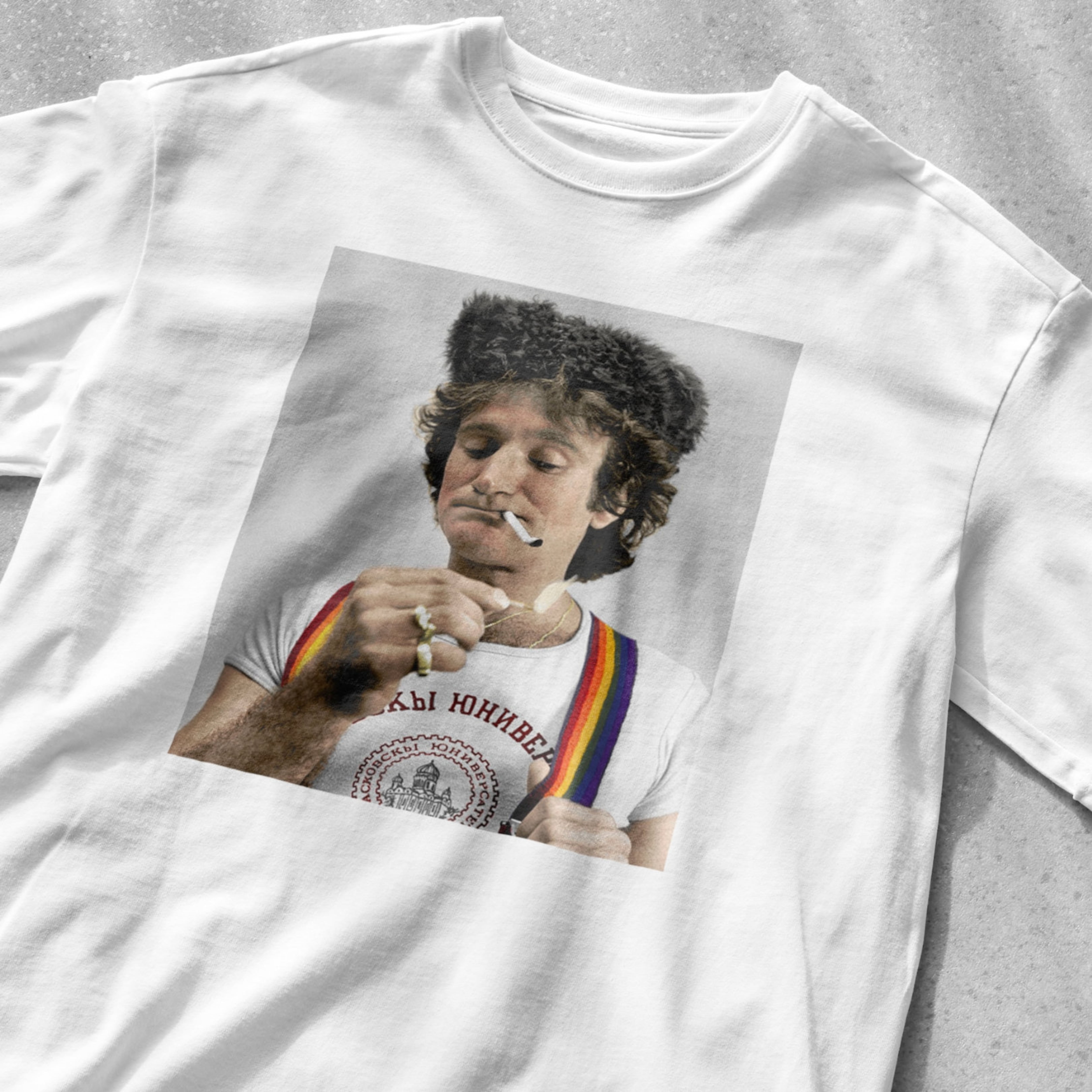 Robin Williams Shirt, Robin Williams Smoking A Cigarette, Cigarette ...