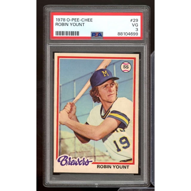 Robin Yount Card 1978 O-Pee-Chee #29 PSA 3 - Walmart Business Supplies