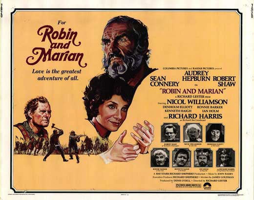 Robin and Marian POSTER (22x28) (1976) (Half Sheet Style A) - Walmart.com