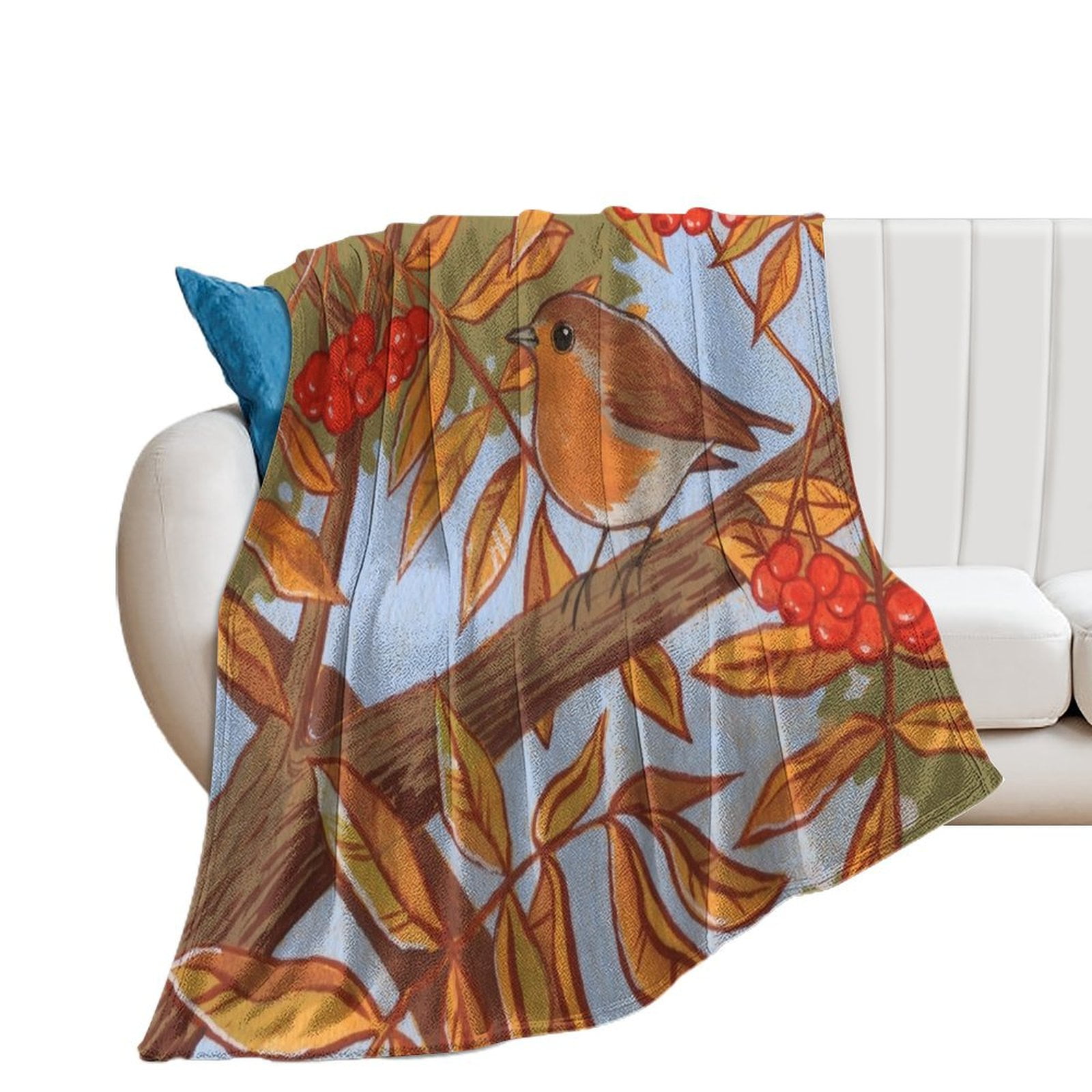 Robin and Rowan Throw Blanket Picnic manga Blankets - Walmart.com