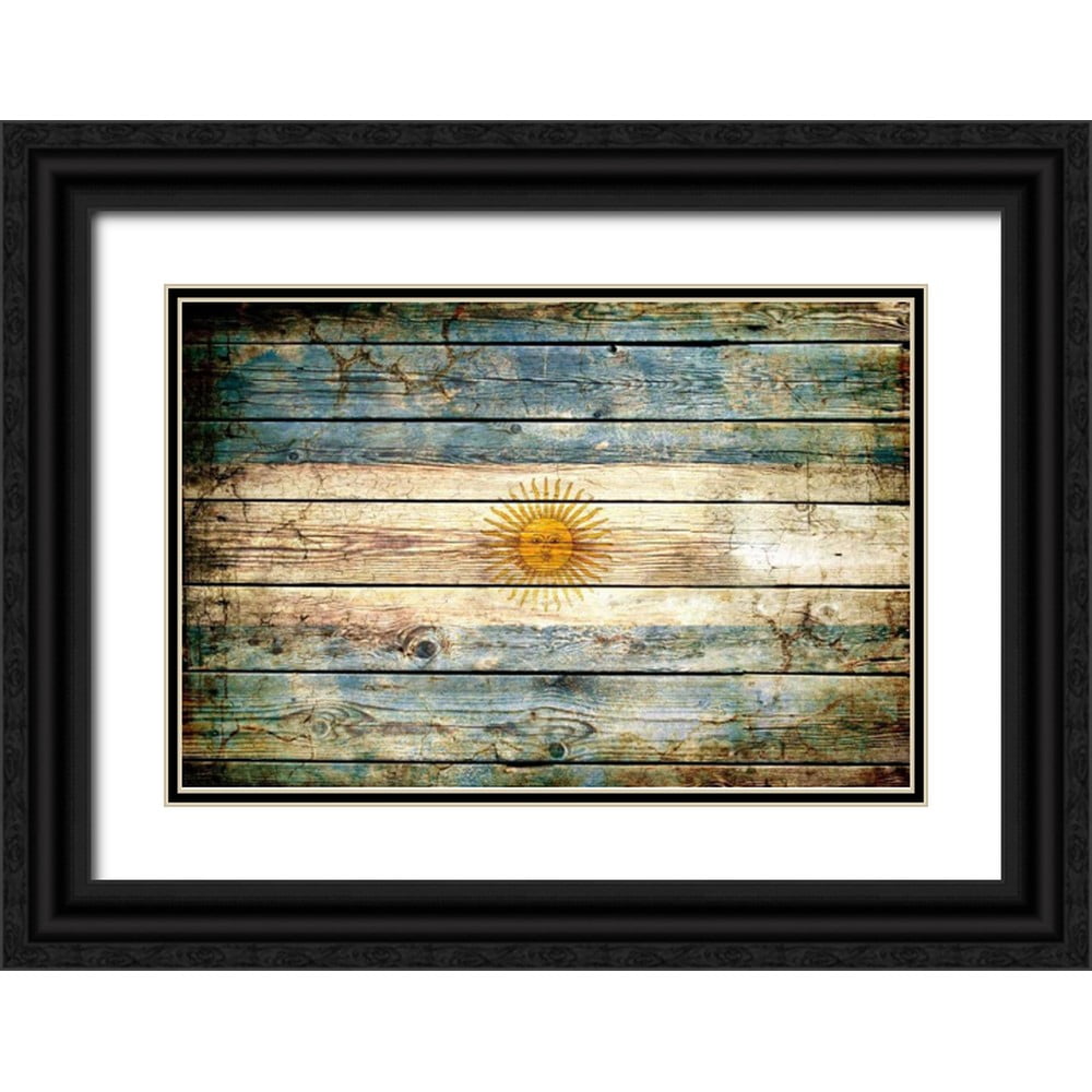 Robins, John H. 14x11 Black Ornate Wood Framed with Double Matting ...