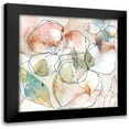 Robinson, Carol 15x15 Black Modern Framed Museum Art Print Titled - Floral Flow I - Walmart.com