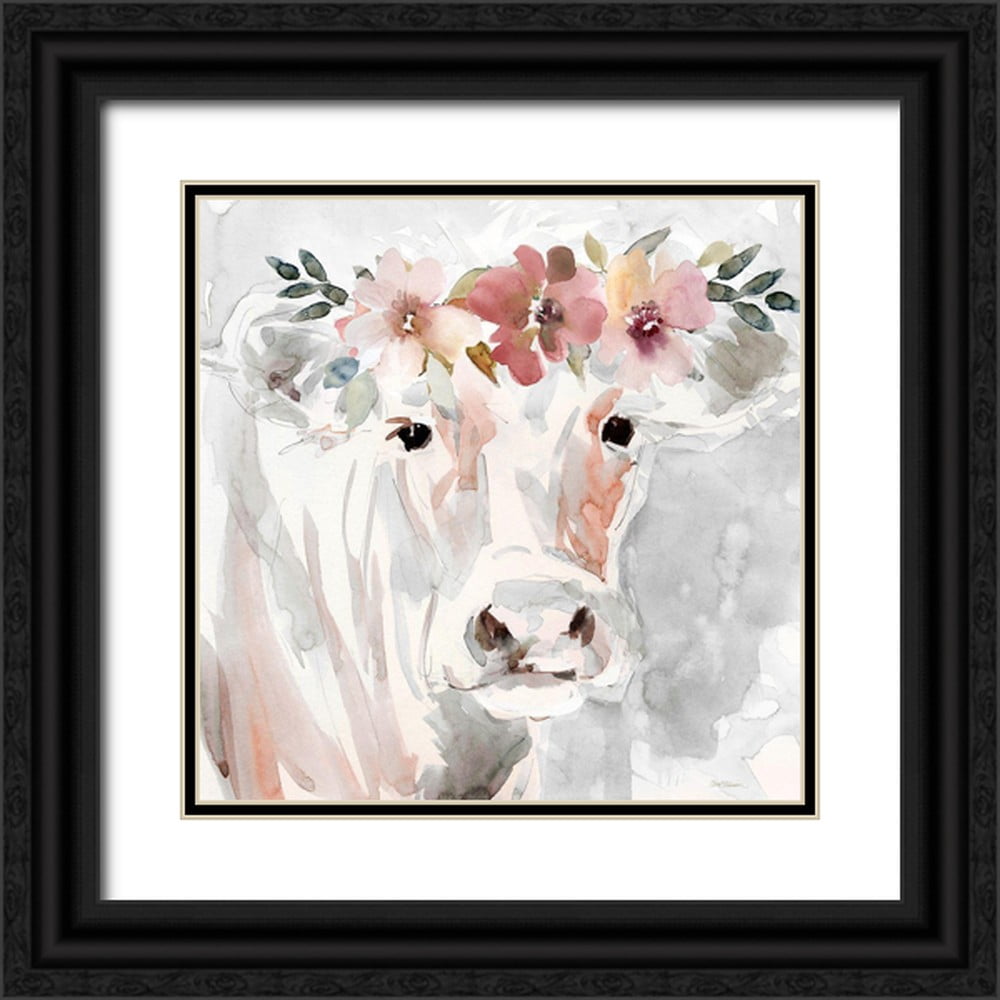 Robinson, Carol 15x15 Black Ornate Wood Framed with Double Matting ...