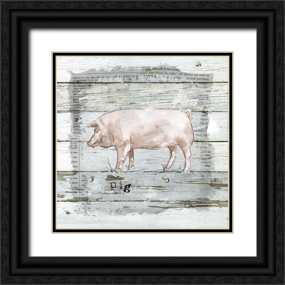 Robinson, Carol 15x15 Black Ornate Wood Framed with Double Matting ...