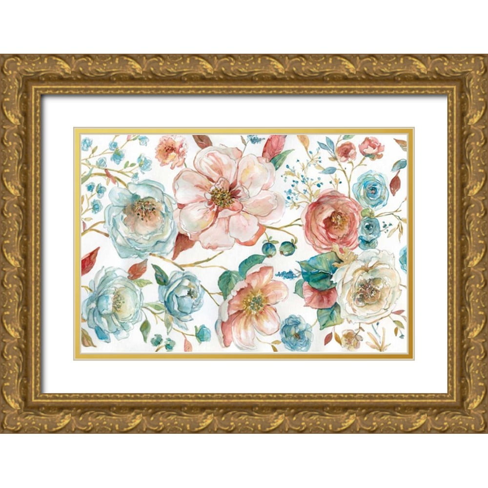 Robinson, Carol 32x23 Gold Ornate Wood Framed with Double Matting Museum Art Print Titled - Rose ...