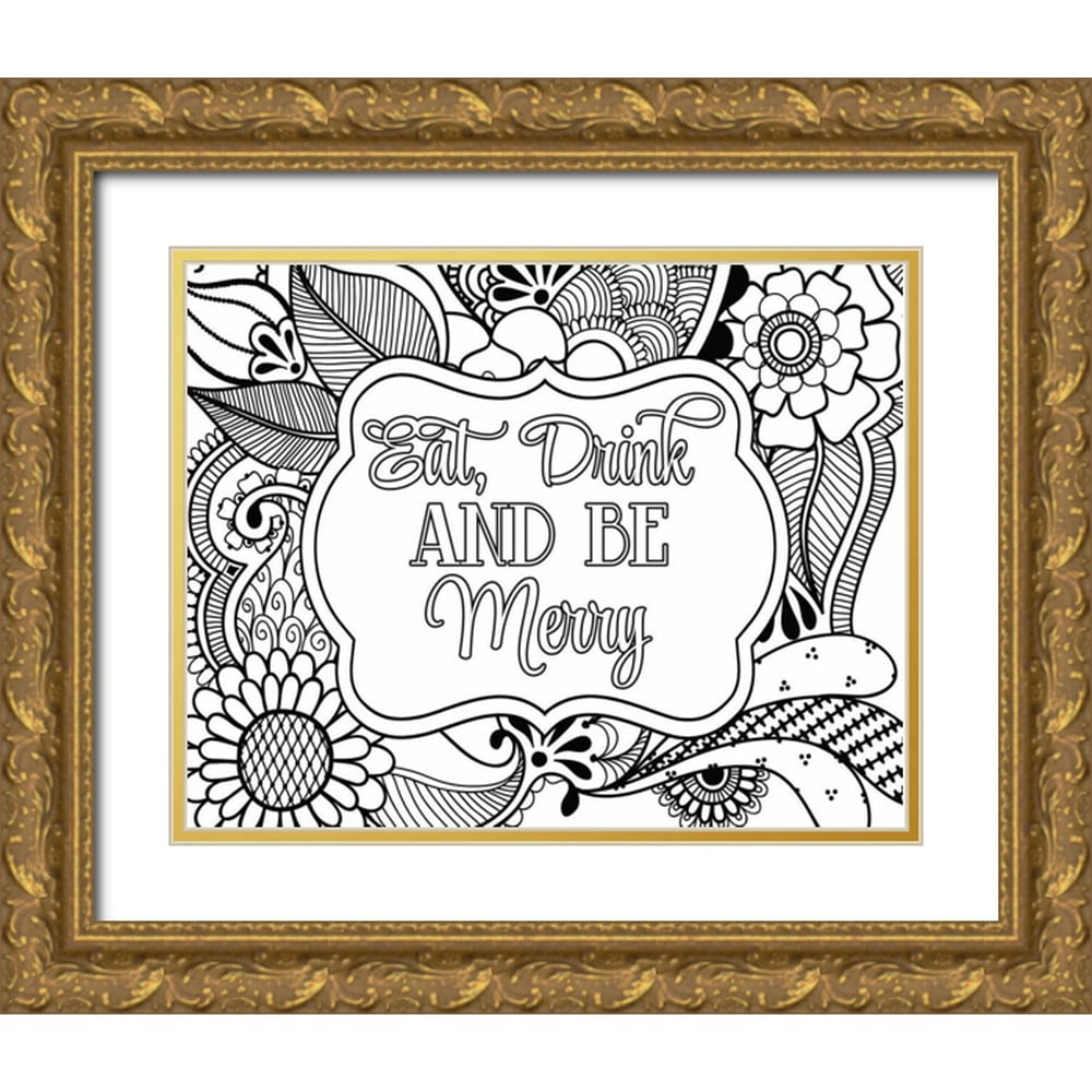 Robinson, Tamara 32x26 Gold Ornate Wood Framed with Double Matting Museum Art Print Titled - Eat ...