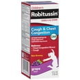 Robitussin Children's Cough & Chest Congestion Non-Drowsy Grape Flavor ...