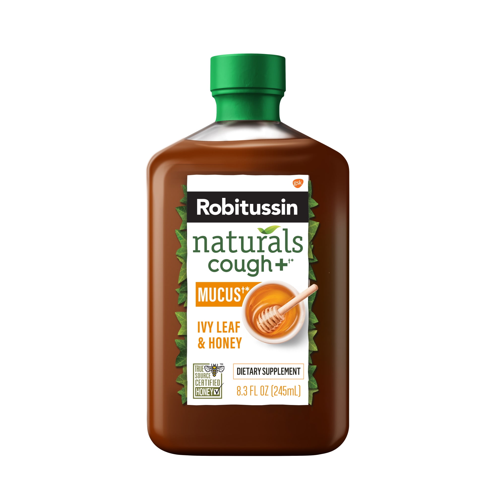 Robitussin Naturals Cough and Cold Medicine, Honey and Ivy Leaf, 8.3 Fl ...